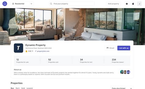 Real Estateproperty Dashboard Cloneable Template Rwebflow