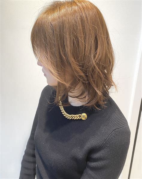 【大人かわいい ツヤ髪】ミディアム レイヤーゆるふわニュアンス｜staircase｜美容室 ヘアサロン ステアケース