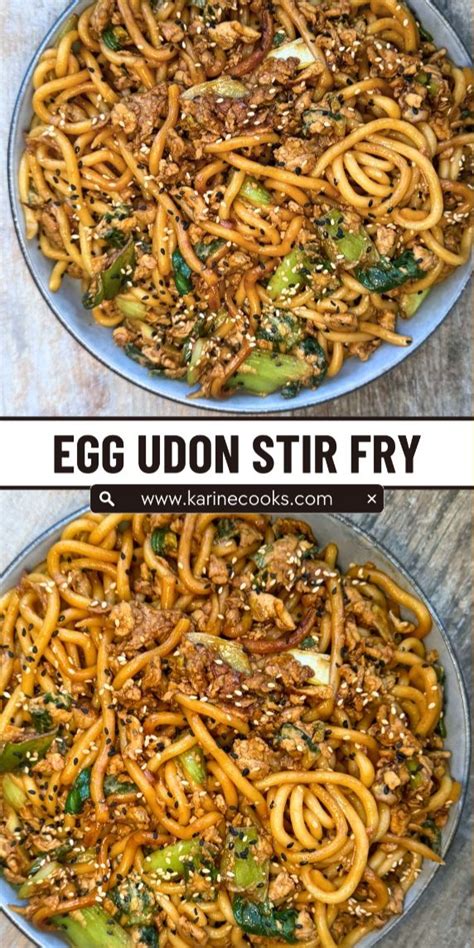 Egg Udon Noodles Karinecooks Recipe In 2024 Delicious Veggies