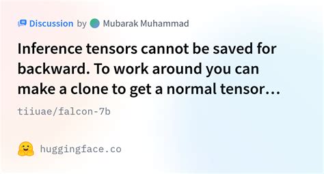 Tiiuaefalcon 7b · Inference Tensors Cannot Be Saved For Backward To