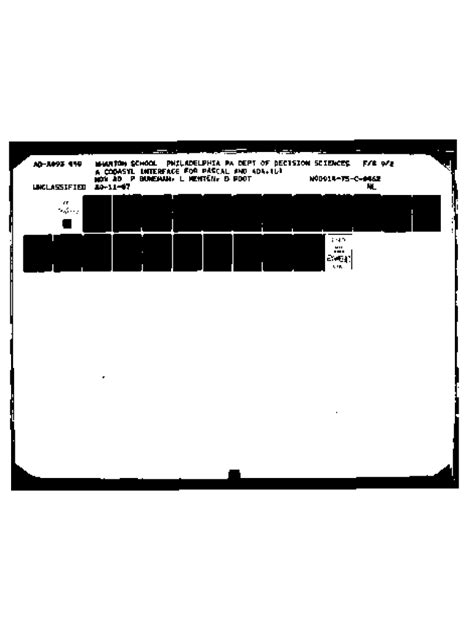 fillable online a codasyl interface for pascal and ada a codasyl