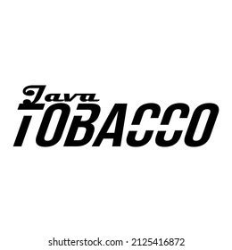 Simple Java Tobacco Text Vector Free Stock Vector Royalty Free