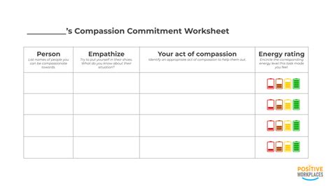Worksheets — Positive Workplaces Worksheets Library
