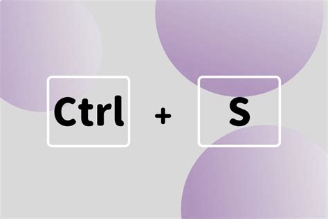 【Ctrl+S】