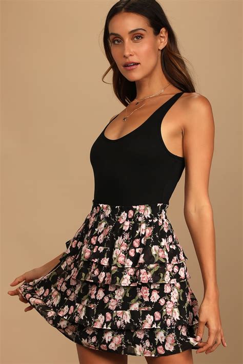 Floral Mini Skirt