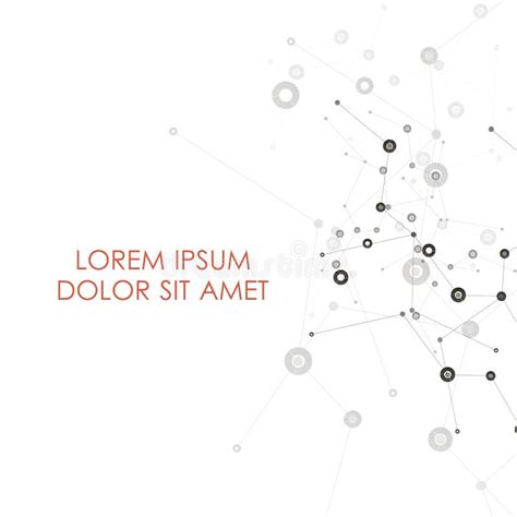 Abstract Connect Background With Dots And Lines Molecule Structure