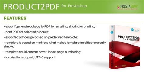 Product2pdf Prestashop Module By Ovologics Codester