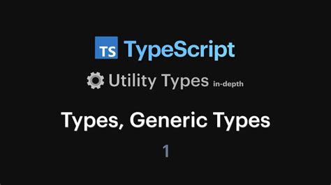 ️sahand Javid On Linkedin Typescript Utility Types 01 Types