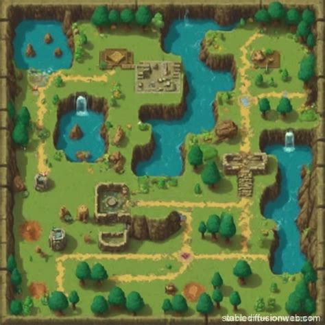 Zelda Style Pixel Art Tilemap Stable Diffusion Online