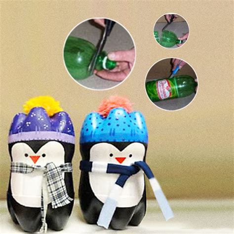 Cara Membuat Boneka Pinguin Dari Botol Bekas