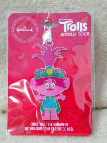 Hallmark Ornament Poppy Trolls World Tour 2021 New Metal Ebay