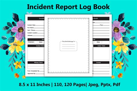 Incident Report Log Book Kdp Interiors Graphic By Designer Helana