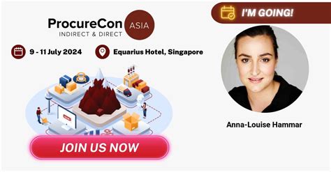 Anna Louise Hammar On Linkedin Im Excited To Be Attending Procurecon Asia 2024 Join Me As We