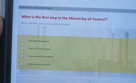 LO5si No 10 Hierarchy Of Control What Is The StudyX