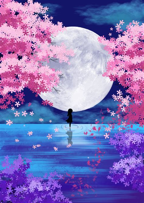 樱花插画图片 樱花插画素材 樱花插画模板 设图网