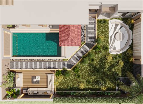 Small Villa Landscape Design In KSA On Behance