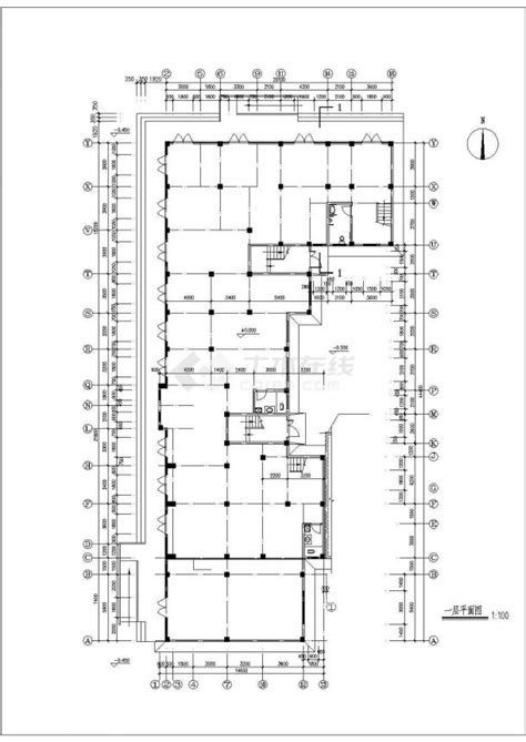7700平米左右6层框混结构住宅楼平面设计cad图纸（6层为复式）居住建筑土木在线