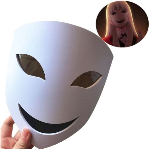 Wgb Anime Kakegurui Momobami Ririka Mask Cosplay Adult Pvc Masks Props
