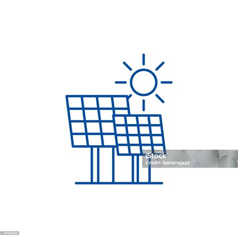 太陽能電力線圖示概念太陽能扁平向量符號 標誌 輪廓例證向量圖形及更多太陽能電池板圖片 太陽能電池板 矢量圖 住宅建築 Istock