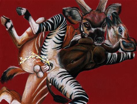 Rule 34 Antelope Bongo Breasts Cum Female Hooves Male Okapi Peeing