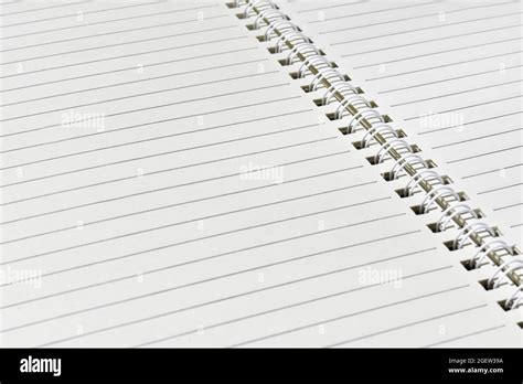 Empty Notebook Page For Recording Work Empty Notebook With Lined Pages