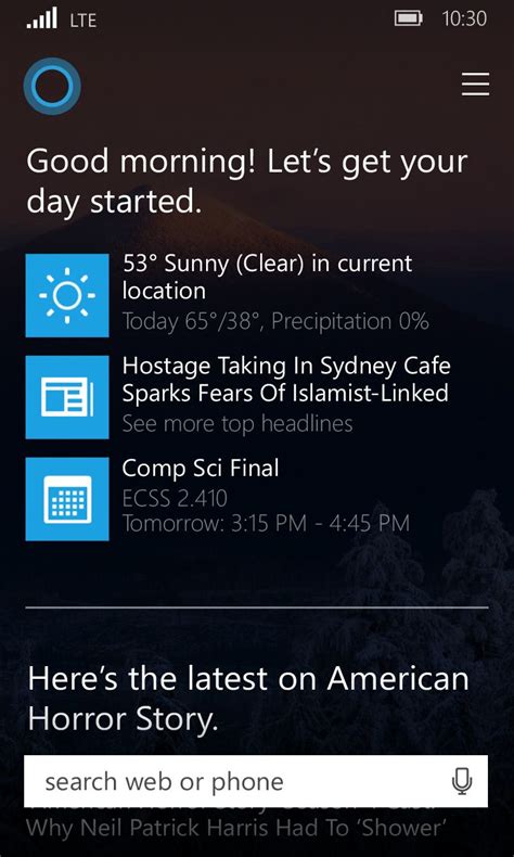 Windows Phone 10 Concept Revamps The Start Screen And Everything Else