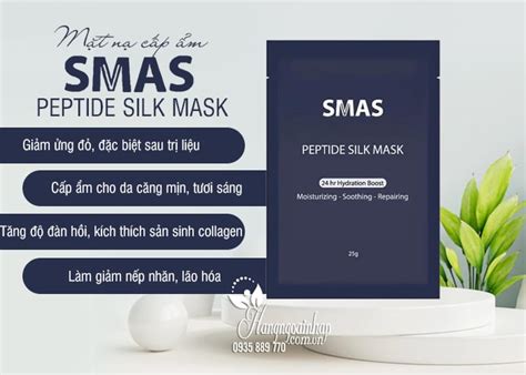 Mặt Nạ Cấp ẩm Smas Peptide Silk Mask Của Nhật Bản