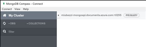 How To Connect Azure Cosmos Db To Mongodb Compass Stack Overflow