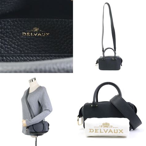 楽天市場DELVAUX デルヴォー ハンドバッグ ショルダーバッグ クールボックス ミニ レザー ブラック レディース 送料無料中古 a ブランドバリュー