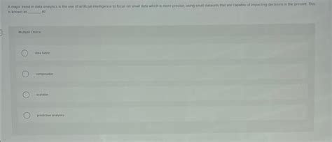 Solved Is Known Asmultiple Choicedata