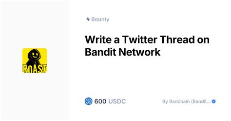 Write A Twitter Thread On Bandit Network By Badchain Bandit Network