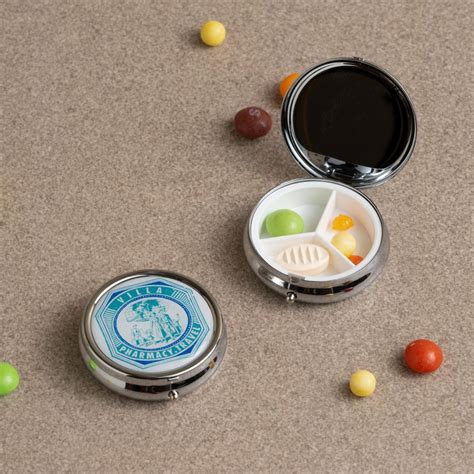 빈티지 알약케이스 Vintage Pill Case Round Green 휴대용 약통 감도 깊은 취향 셀렉트샵 29cm