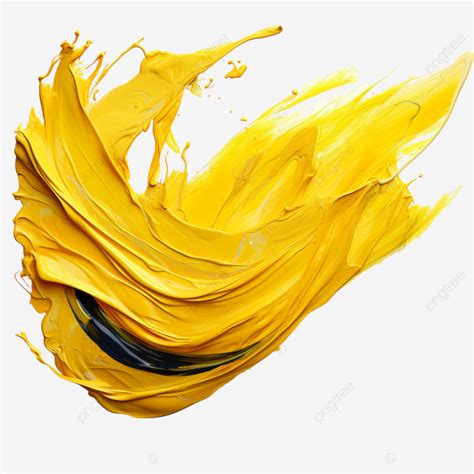 노란색 페인트 브러시 스트로크 잉크 수채화 텍스처 질감 브러시 스트로크 수묵화 Png 일러스트 및 이미지 에 대한 무료 다운로드 Pngtree
