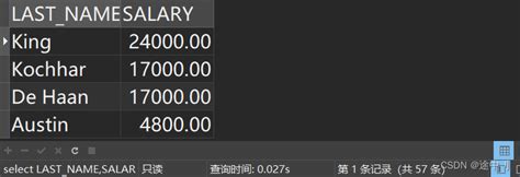 Mysql 查询数据 练习