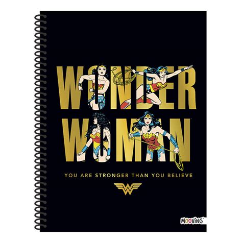 Cuaderno Mooving C esp T semi Rígida Hjs Raya Wonder Woman Mooving