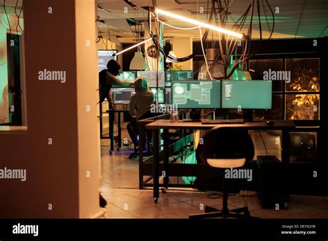 Hacker Malicious Software Code Running On Computer Screen Stock Photo