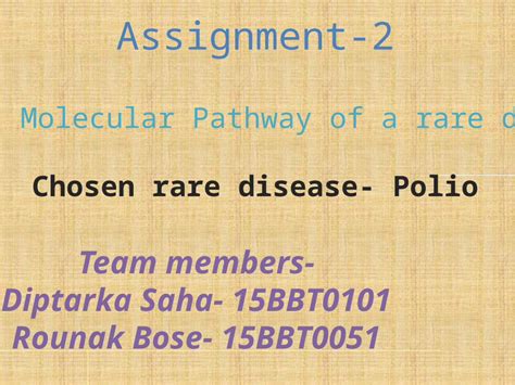 PPTX Molecular Pathway Of A Rare Disease Polio DOKUMEN TIPS