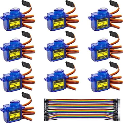 Hosyond 10 Pack Servo Motors Sg90 9g Micro Servo Para Rc Rob Cuotas Sin Interés