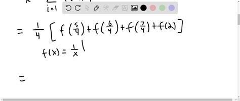solved a find the riemann sum for f x 1 x 1 ≤x ≤2 with four
