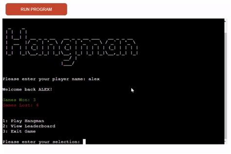 GitHub AlexanderJWard Hangman