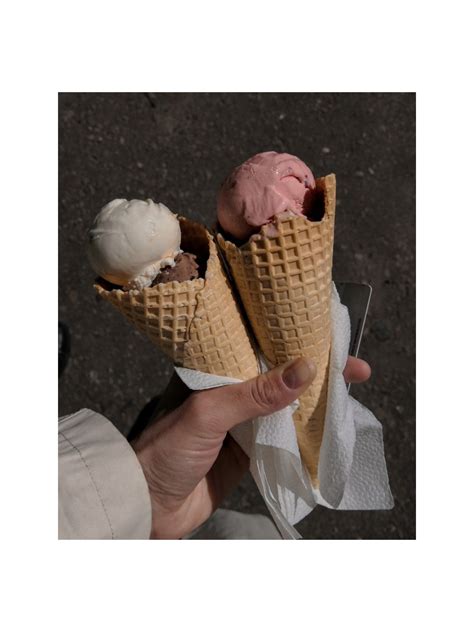 Ice Cream Aesthetic Мороженое Вафельные рожки Японская еда