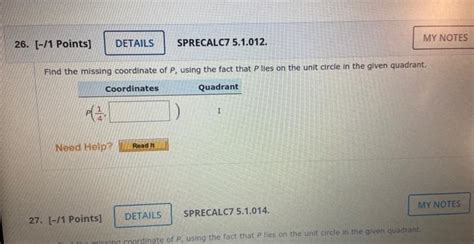 Solved Find The Missing Coordinate Of P Using The Fact That Chegg