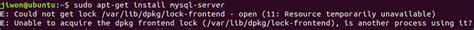 Ubuntu mysql 설치 시 뜨는 에러