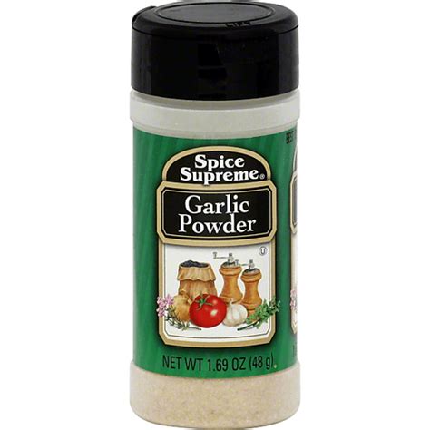 Spice Supreme Garlic Powder 169 Oz Salt Spices And Seasonings
