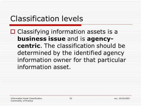Information Asset Classification Ppt Download