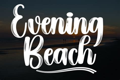 Evening Beach Script Font Download Free Font Evening Beach Script Font Download Free Font
