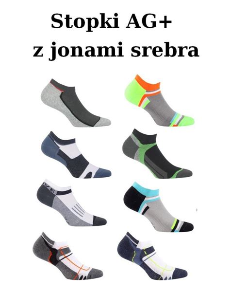 Skarpetki stopki bawełniane męskie Wola AG z jonami srebra