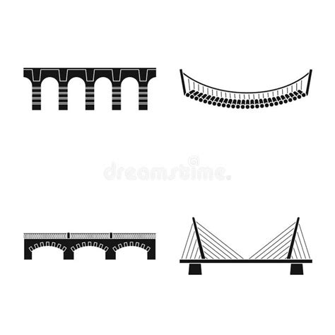 Isolated Object Of Construct And Side Sign Set Of Construct And Bridge