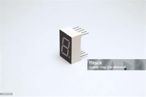 A 7segment Module On A White Background Used As A Diy Material For