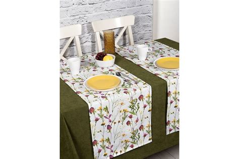 Кухонные дорожки-скатерти на стол Altali Экибана 2 шт, 40x140 см 2-2048 ...